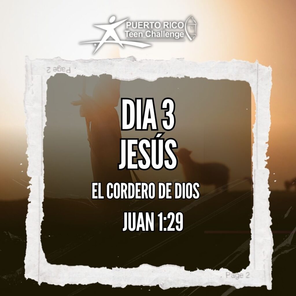 Día 3: Jesús, el Cordero de Dios - TEEN CHALLENGE PUERTO RICO